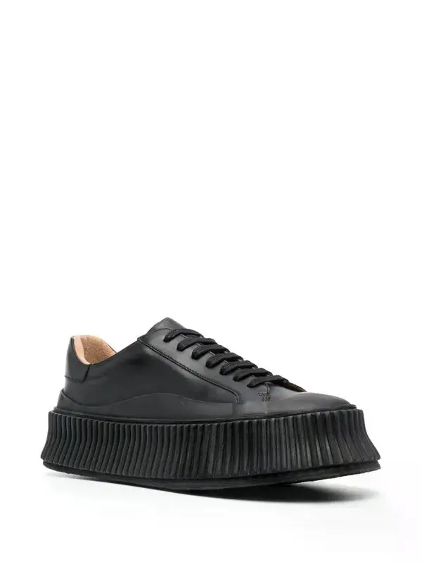 JIL SANDER Low-top Lace-up Sneakers - Black