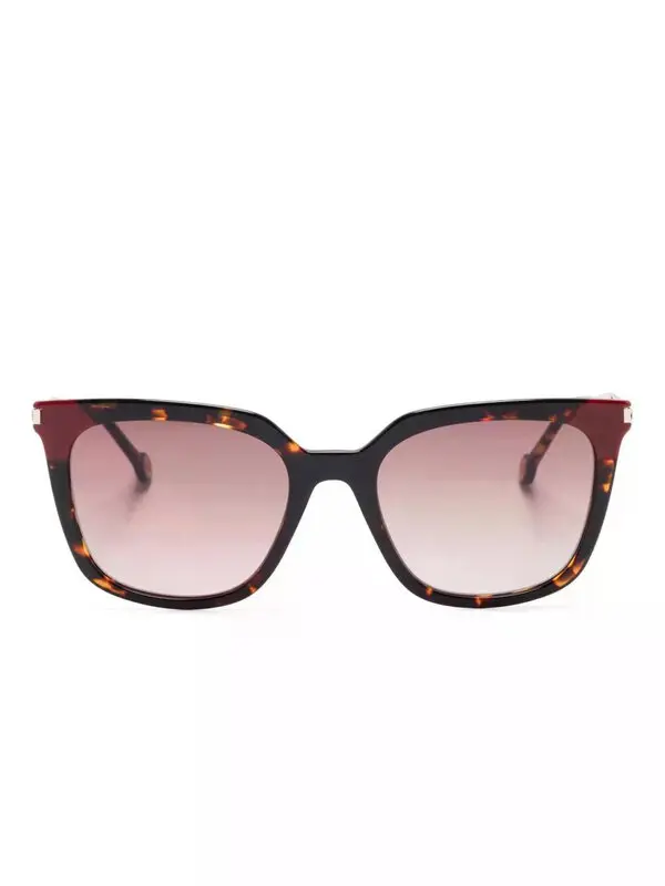 Carolina Herrera Square-frame Sunglasses - Brown