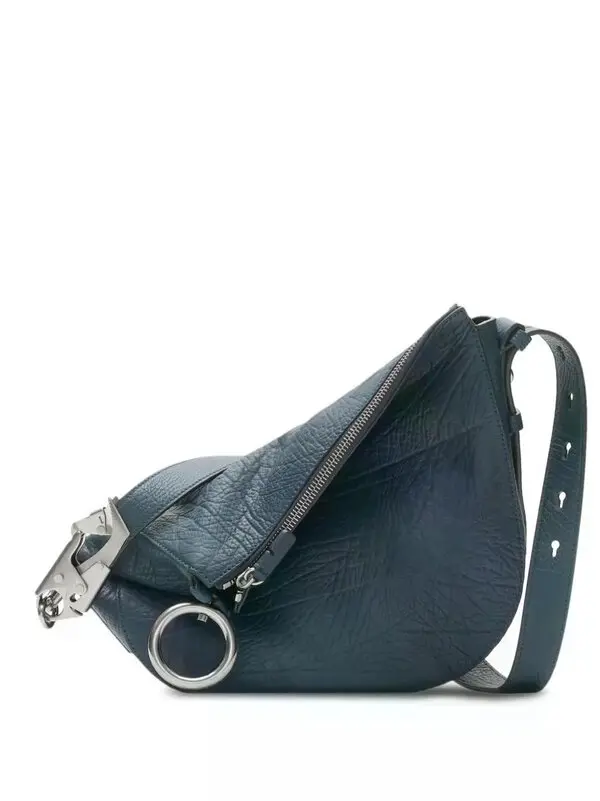 Burberry Knight Leather Shoulder Bag - Blue