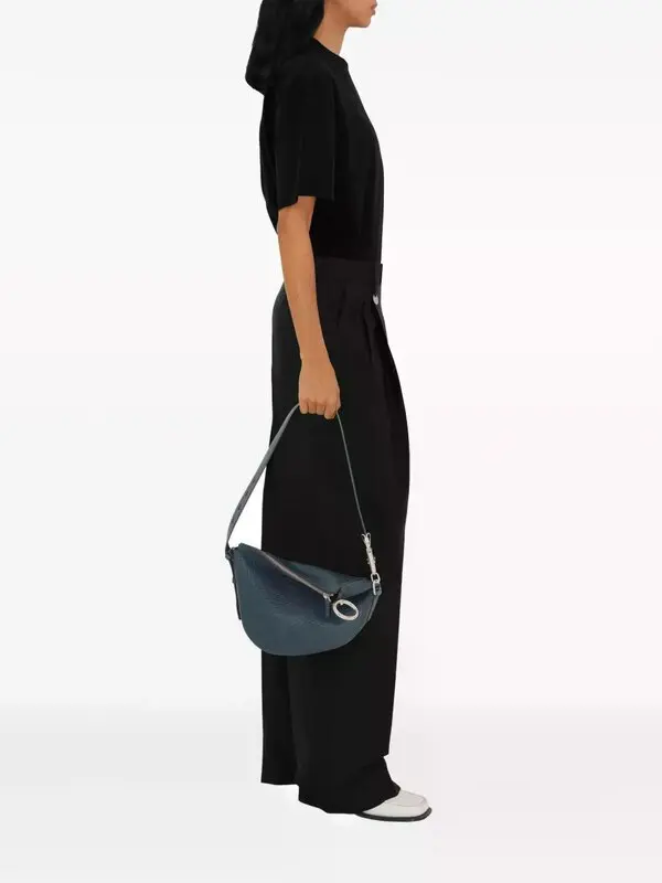 Burberry Knight Leather Shoulder Bag - Blue