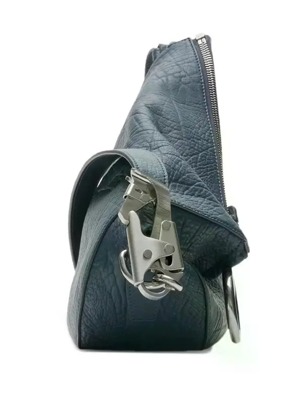 Burberry Knight Leather Shoulder Bag - Blue