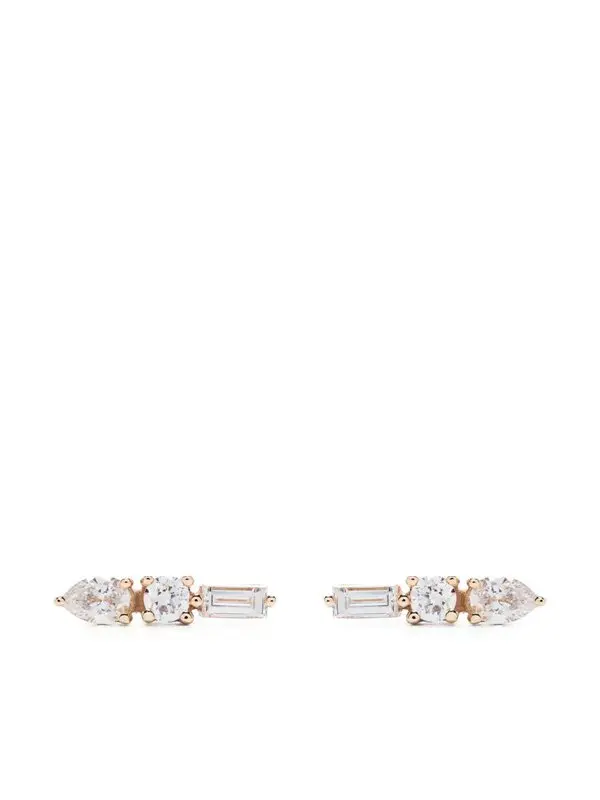 DANA REBECCA DESIGNS 14kt Yellow Alexa Jordyn Diamond Earrings - Gold