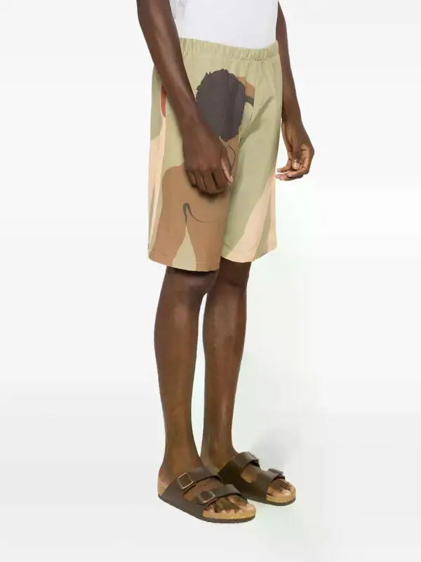 AMIR SLAMA Graphic-print Deck Shorts