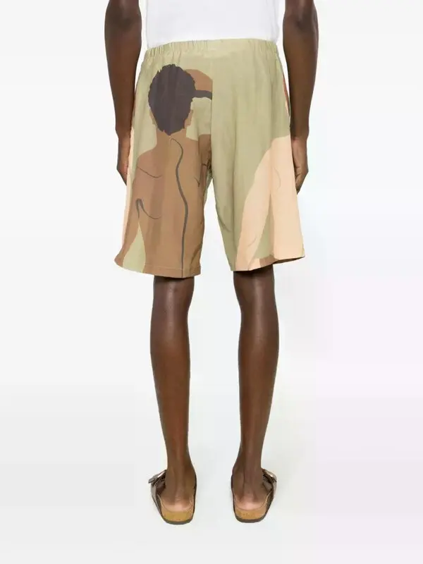 AMIR SLAMA Graphic-print Deck Shorts