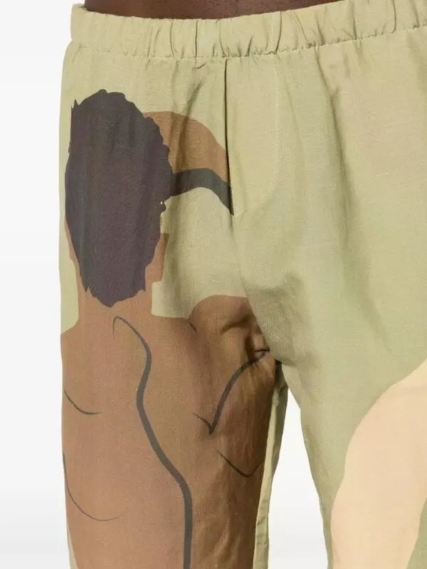 AMIR SLAMA Graphic-print Deck Shorts