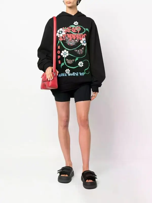 GARBAGE TV Cotton Printed Hoodie