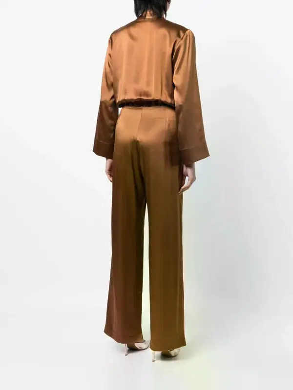 Michelle Mason Tie-front Kimono Jumpsuit