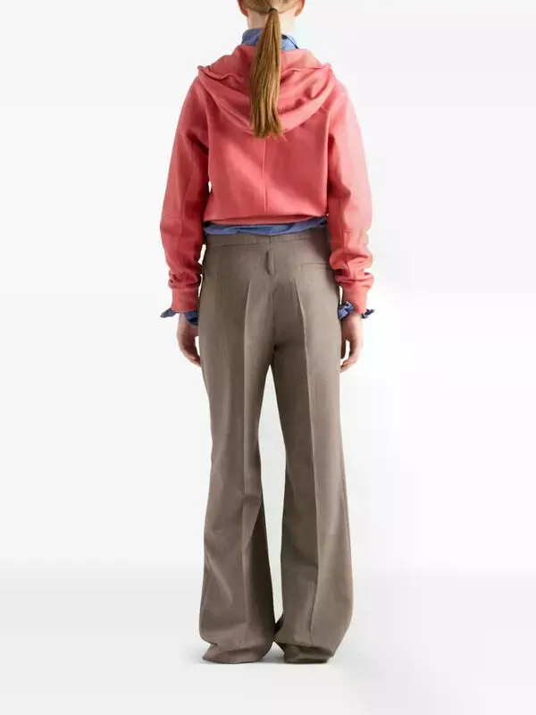 Prada Hooded Leather Jacket - Pink
