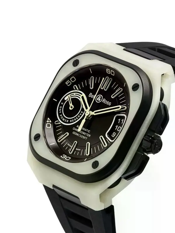 BELL & ROSS Automatic Chronometer Watch With Dial And Neon Green Bezel