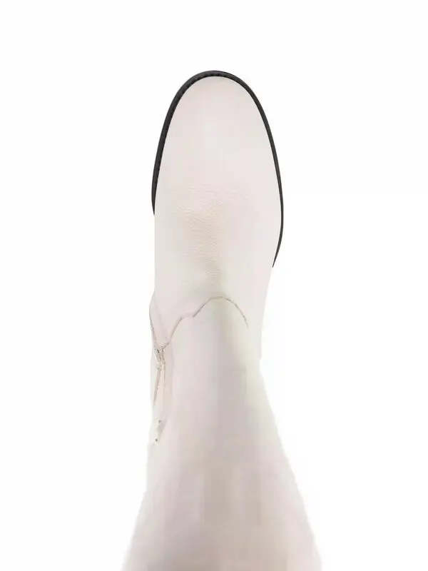Philipp Plein Embossed-logo Knee-high Boots