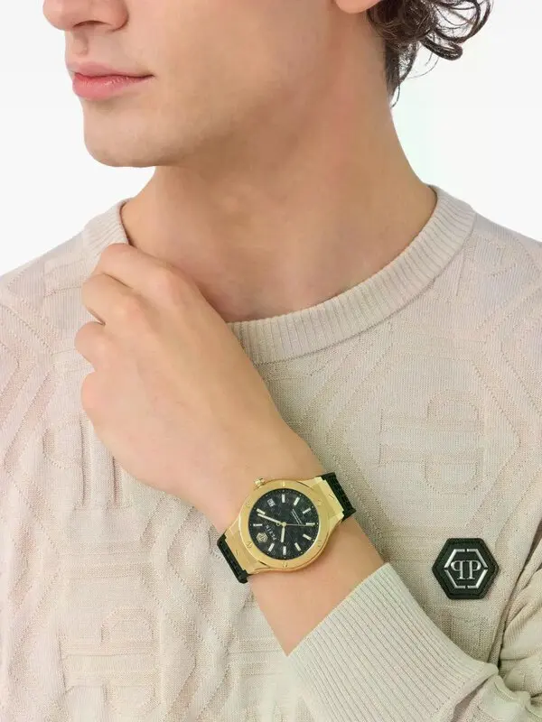 Philipp Plein Automatic Watch With Stainless Steel Round Face