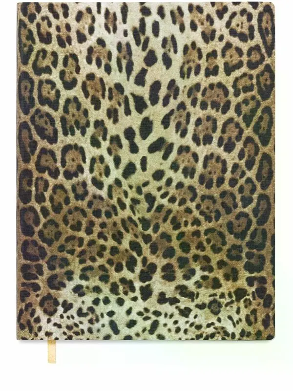 Dolce & Gabbana Large Ruled Leather Notebook - Brown