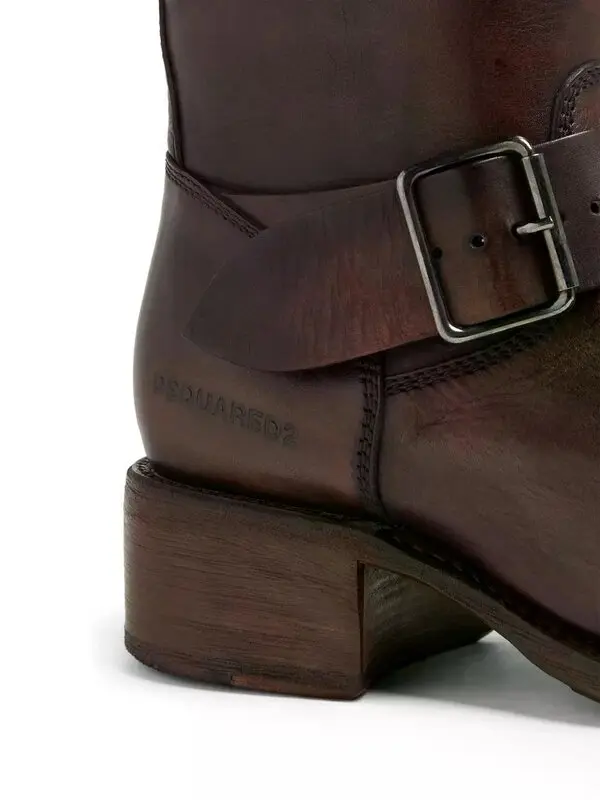 Dsquared2 Buckled Biker Boots