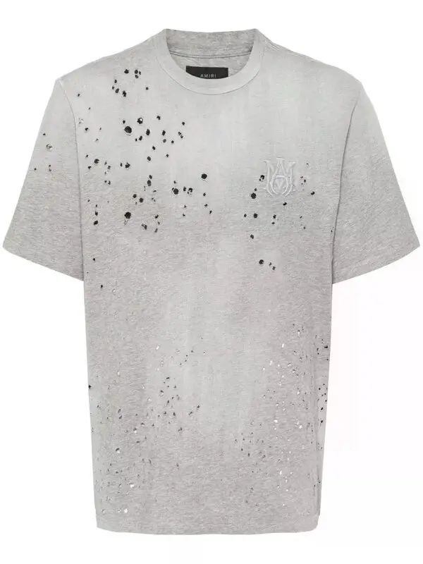 Amiri Shotgun Cotton T-shirt - Grey