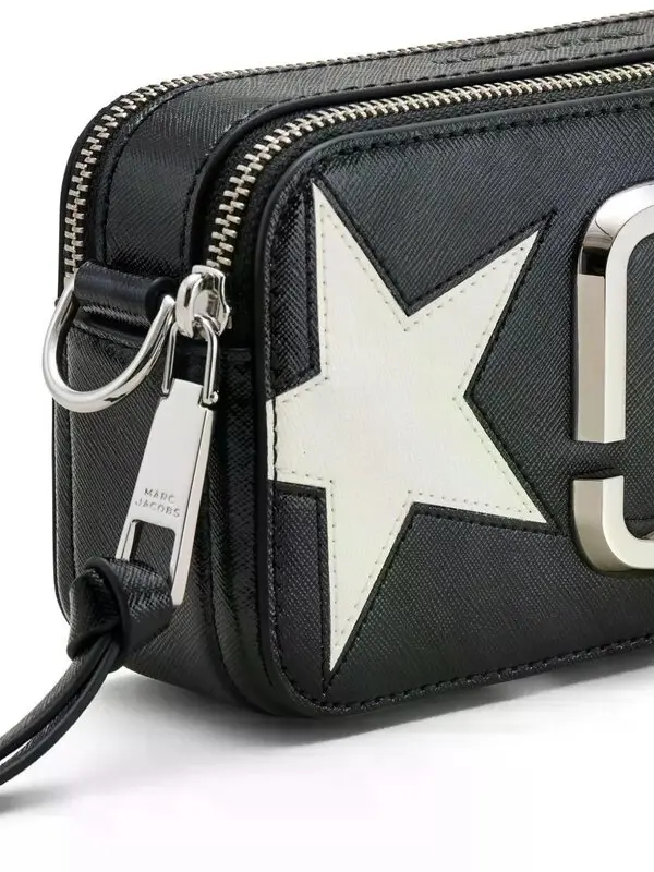Marc Jacobs The Star Patchwork Snapshot Crossbody Bag - Black