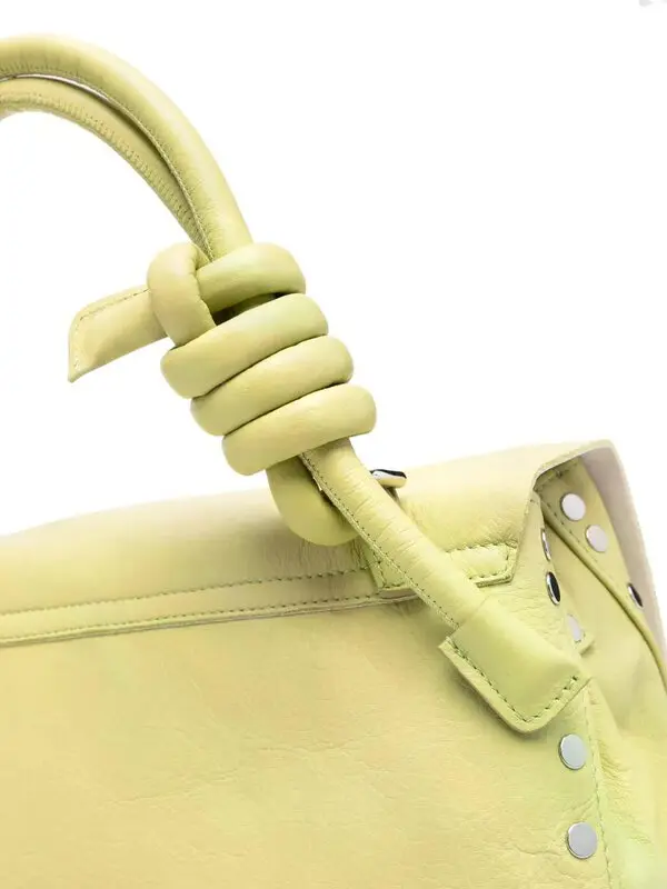 ZANELLATO Postina Piuma Knot Tote Bag - Green