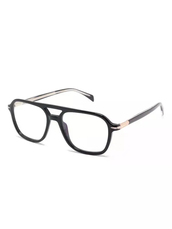 DB EYEWEAR BY DAVID BECKHAM Pilot-frame Glasses - Black
