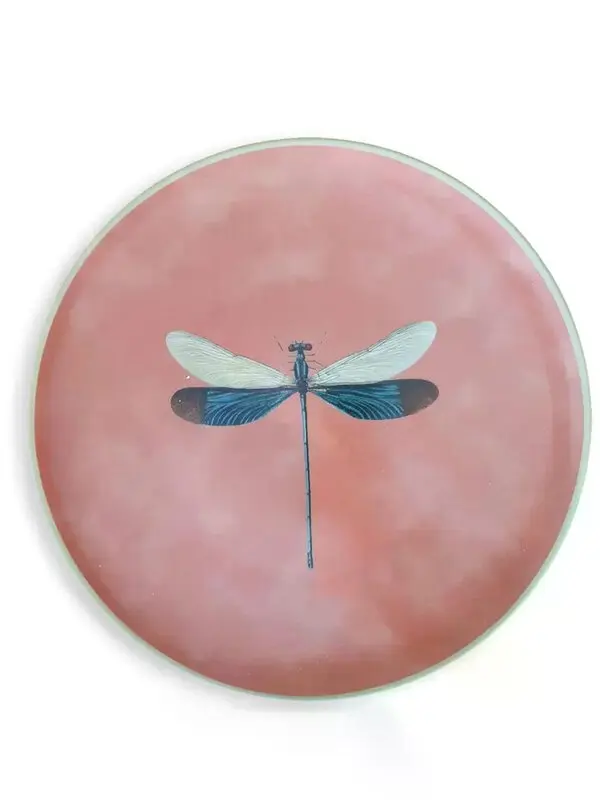 LES-OTTOMANS Insetti Porcelain Plate - Multicolour