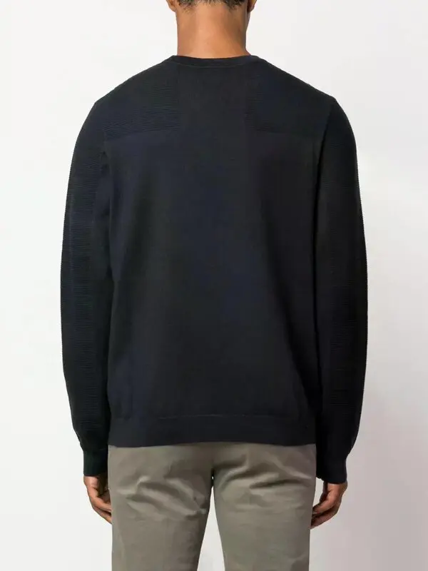BOSS Logo-patch Round-neck Jumper