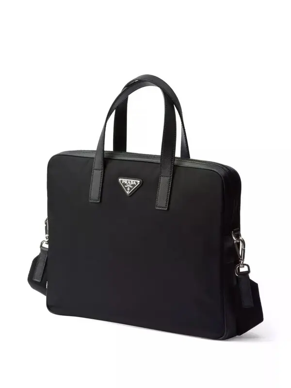 Prada Re-nylon And Saffiano Leather Briefcase
