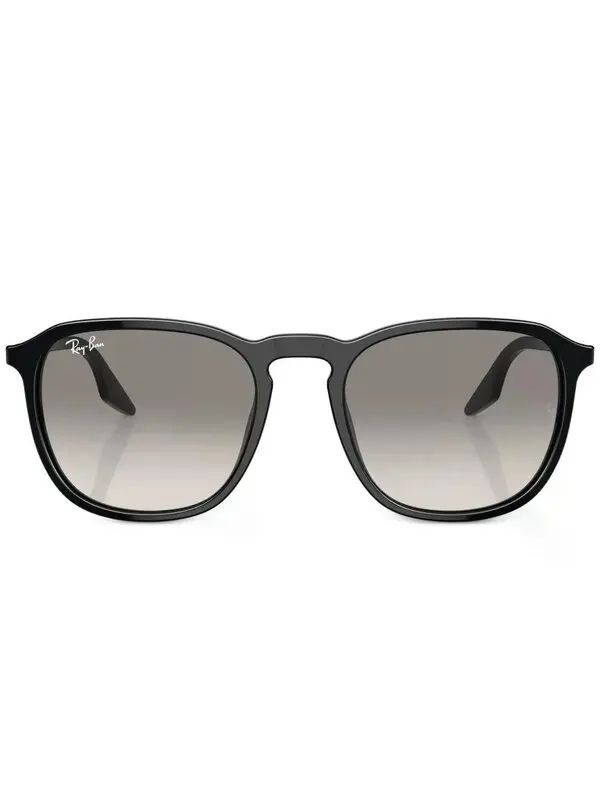 Ray-ban Round-frame Acetate Sunglasses - Black