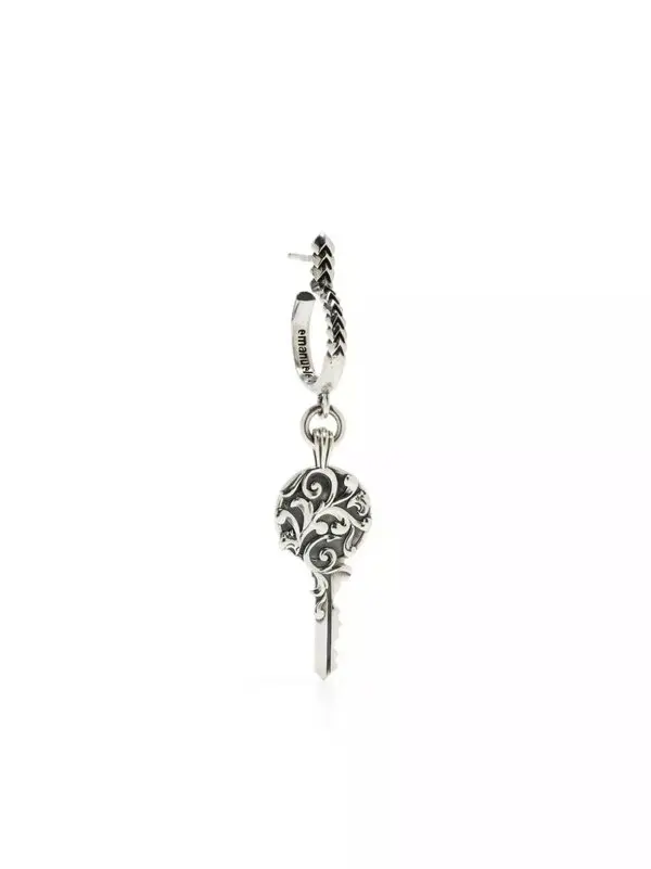 Emanuele Bicocchi Arabesque-key Single Earring - Silver