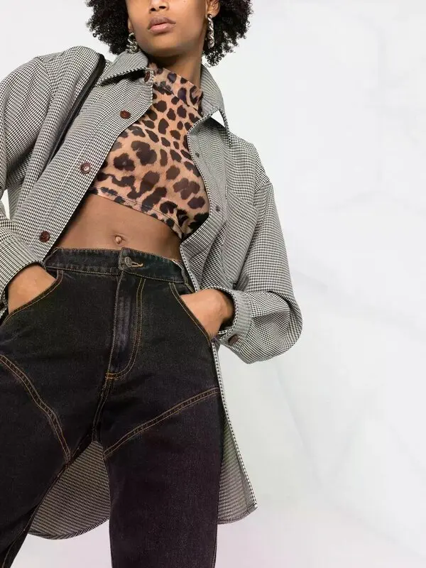Philipp Plein Leopard-print Cropped Top