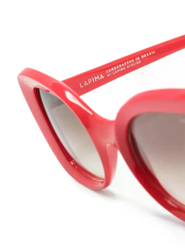 LAPIMA Isabel Oversized Sunglasses - Red