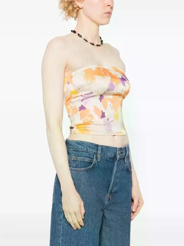 Patrizia Pepe Square-neck Crop Top