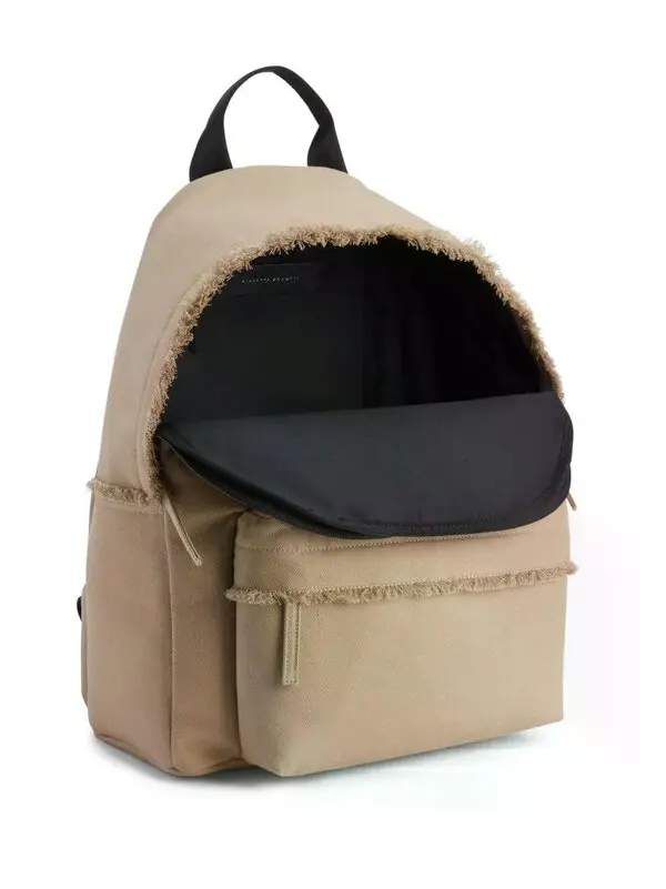 GIUSEPPE ZANOTTI Logo-plaque Backpack - Neutrals