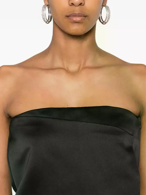 Philosophy Di Lorenzo Serafini Satin Wrap Mini Dress - Black