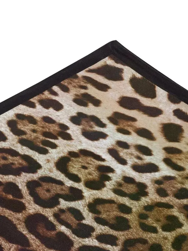 Dolce & Gabbana Leopard-print Placemat And Napkin Set