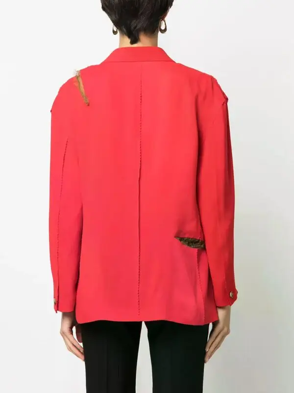 Undercover Distressed Tulle-trimmed Blazer