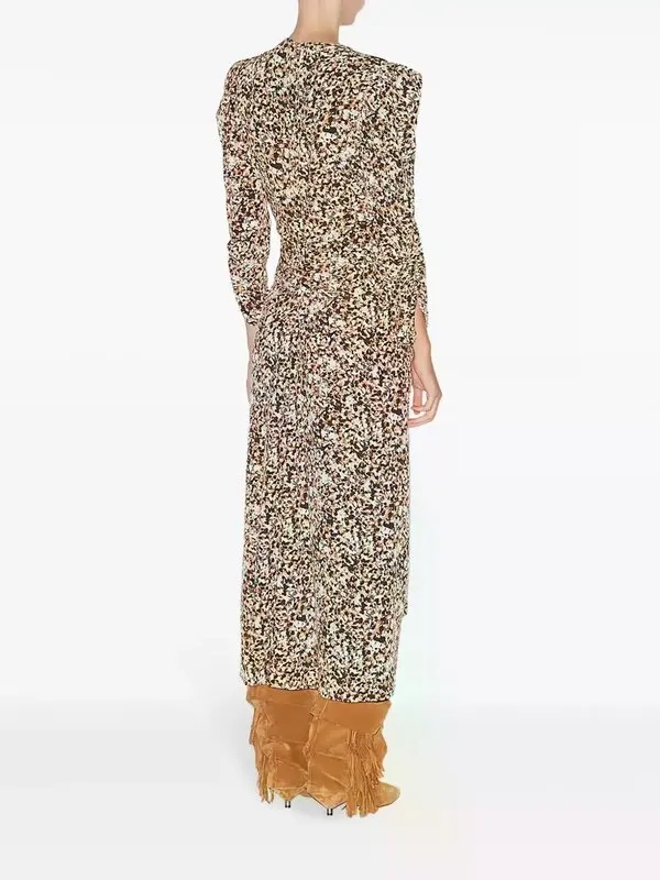 Isabel Marant Étoile Albini Leopard-print Midi Dress - Brown