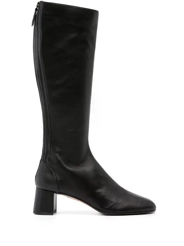 AQUAZZURA Saint Honore 50 Leather Knee-high Boots