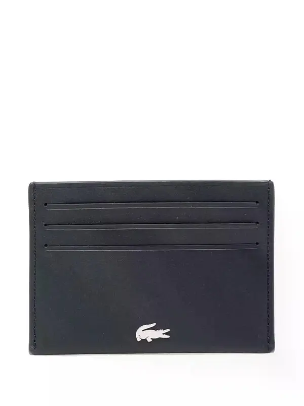 Lacoste Fitzgerald Logo-plaque Leather Cardholder - Blue