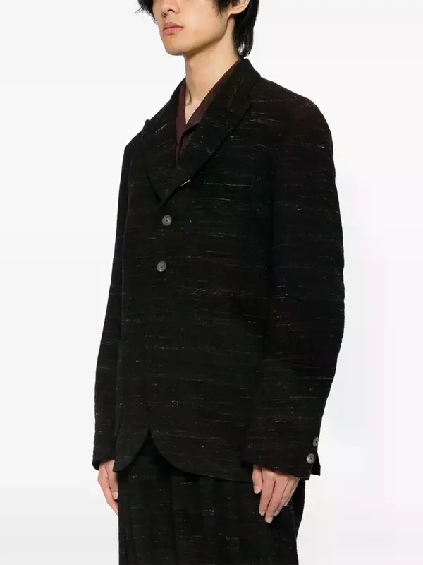 CALMLENCE Peaked Lapel Sack Blazer