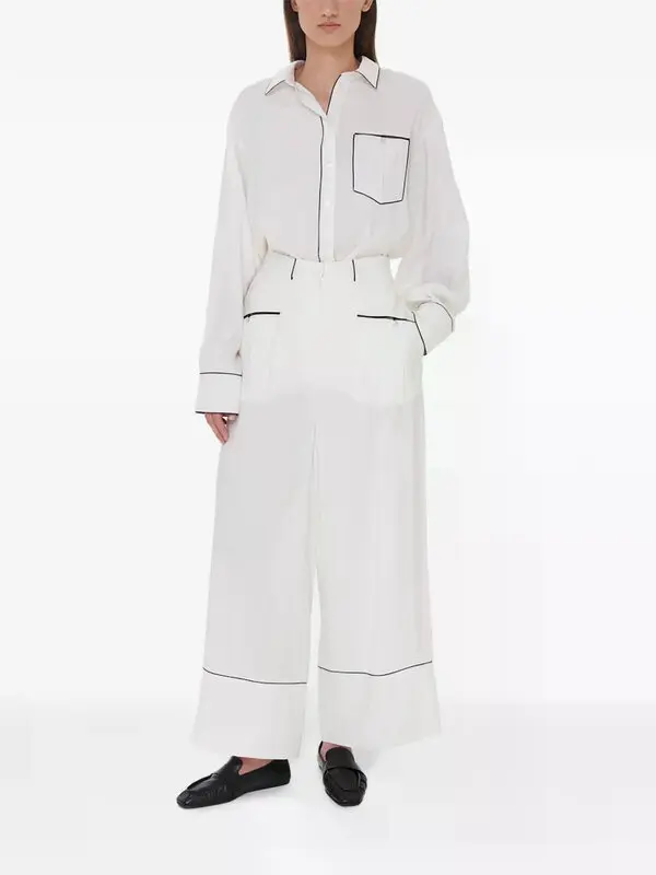 A.M.G. Piped-trim Trousers