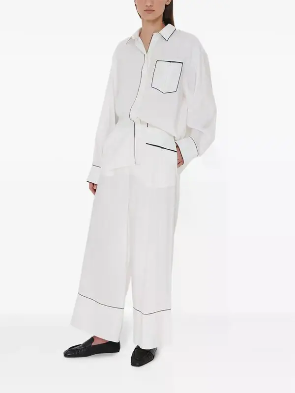 A.M.G. Piped-trim Trousers