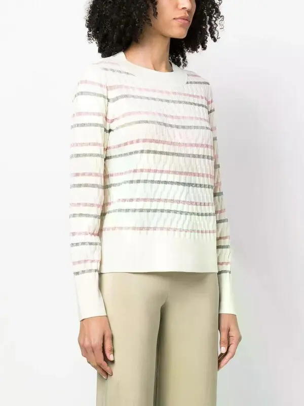 BOSS Double-striped Knitted Sweater