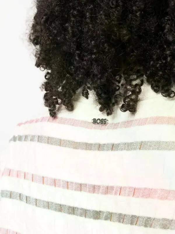 BOSS Double-striped Knitted Sweater