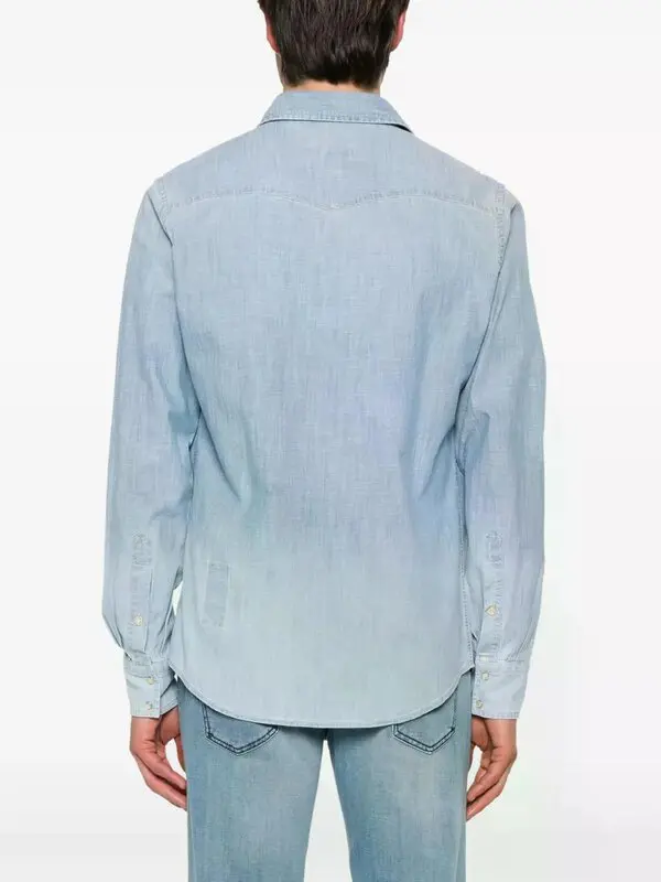 Jacob Cohen Logo-embroidered Denim Shirt