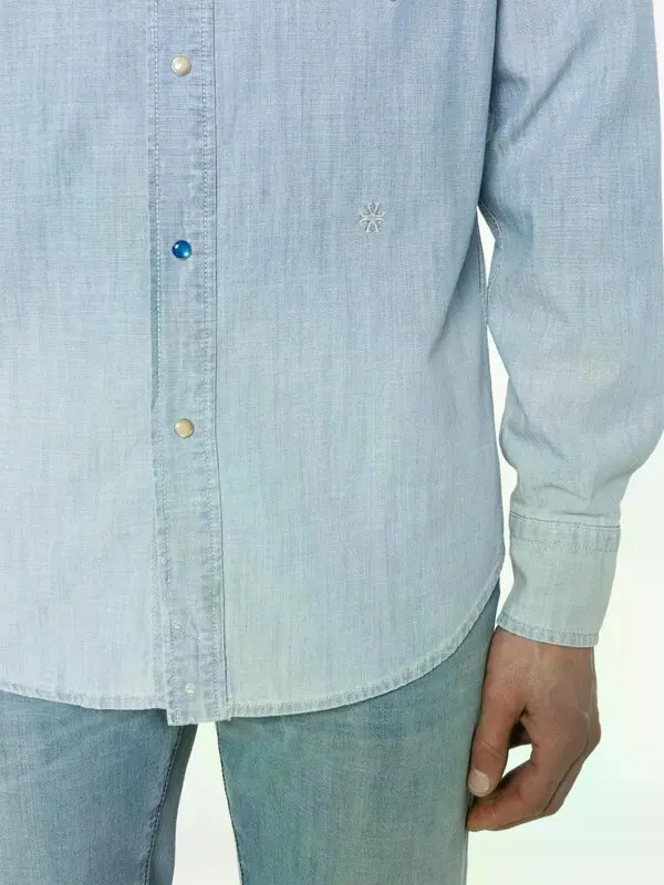 Jacob Cohen Logo-embroidered Denim Shirt