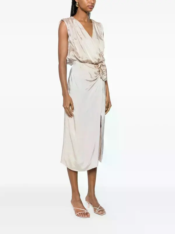 Blumarine Twill-weave Midi Dress