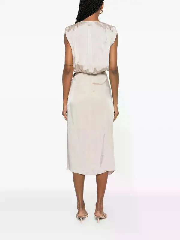 Blumarine Twill-weave Midi Dress