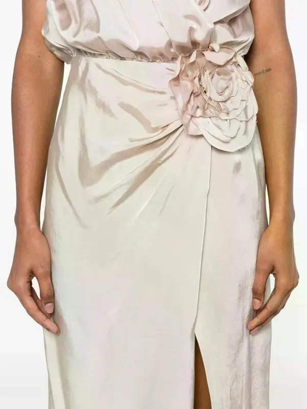 Blumarine Twill-weave Midi Dress