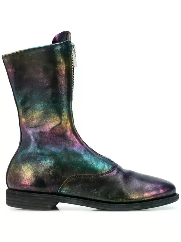 Guidi Iridescent Ankle Boots
