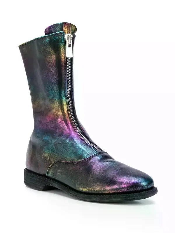 Guidi Iridescent Ankle Boots