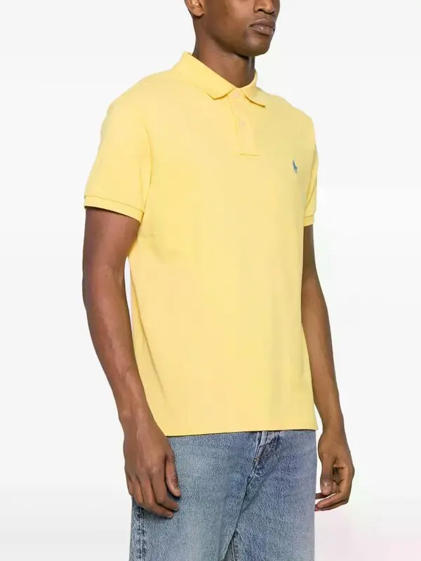 Polo Ralph Lauren Polo-pony-embroidery Polo Shirt - Yellow