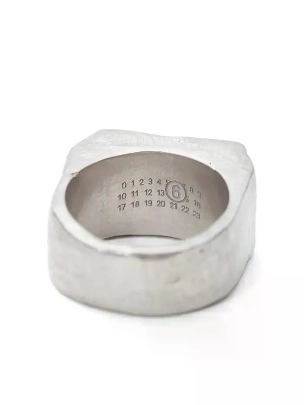 MAISON MARGIELA Geometric Numbers-motif Ring - Silver